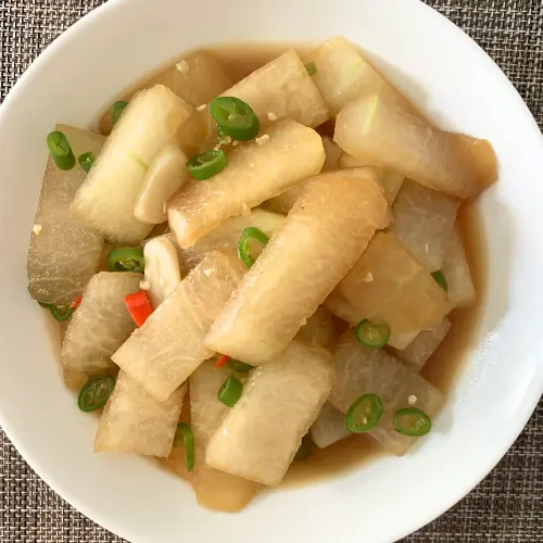 Winter Melon Stir Fry 【炒冬瓜】 - WonderOfMeals